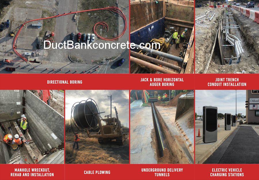 Conduit Construction - Duct Bank Concrete